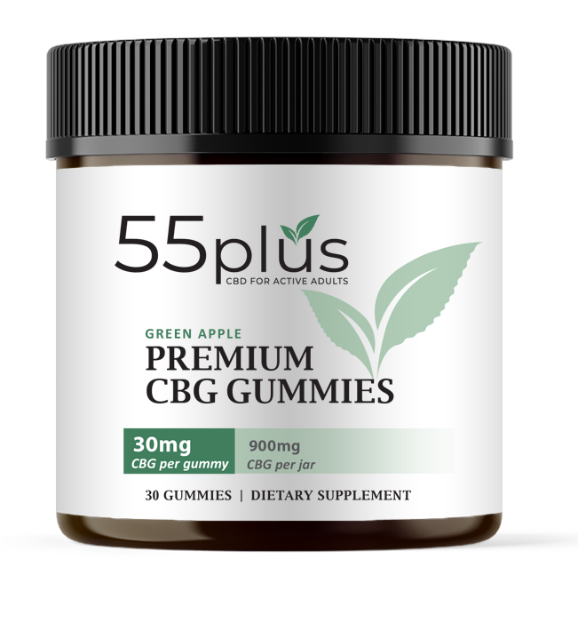 55plus CBG Gummies - Green Apple (30mg) | 55Plus CBD